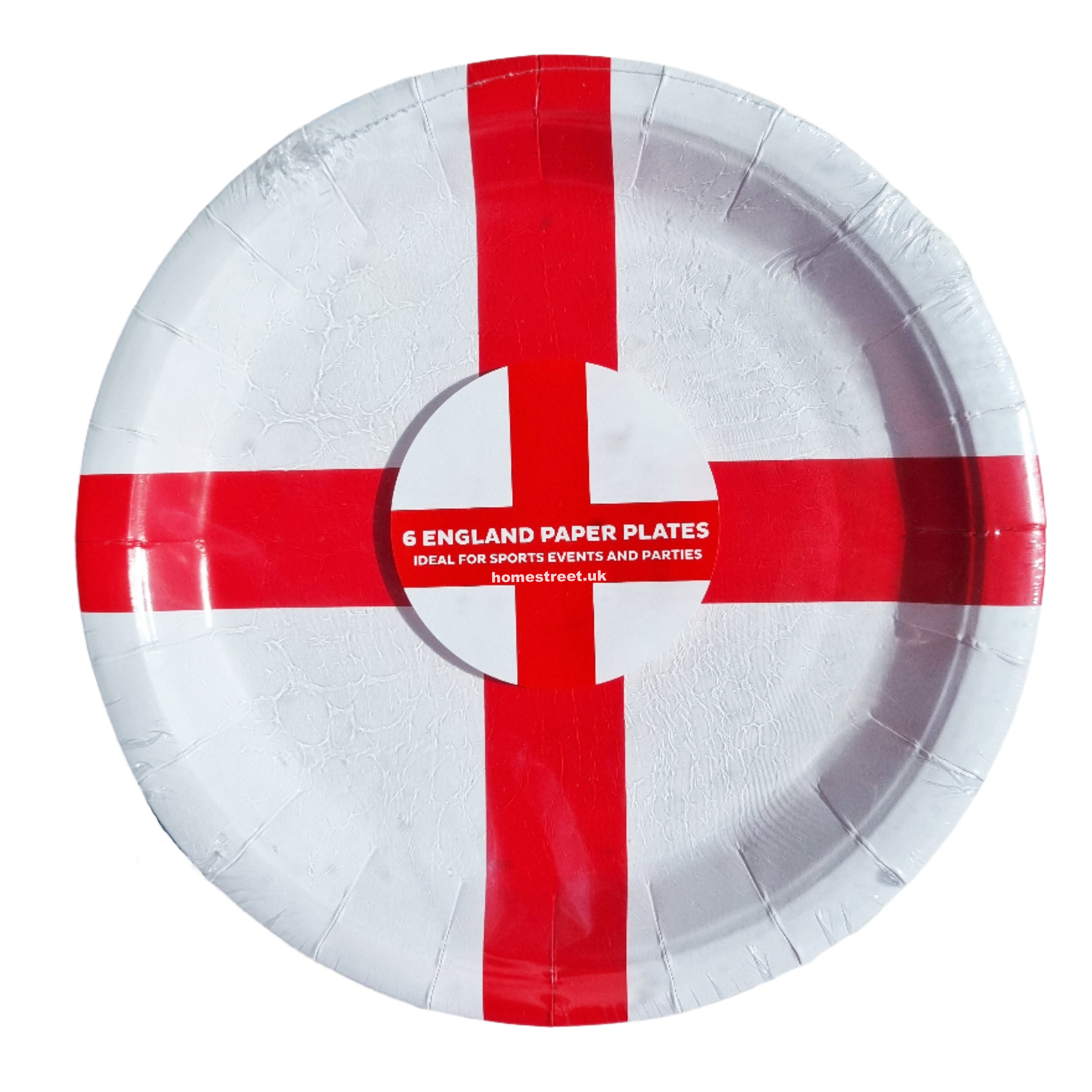 England Paper Disposable Plates 6 Pack St George Cross Party BBQ Kitch ...